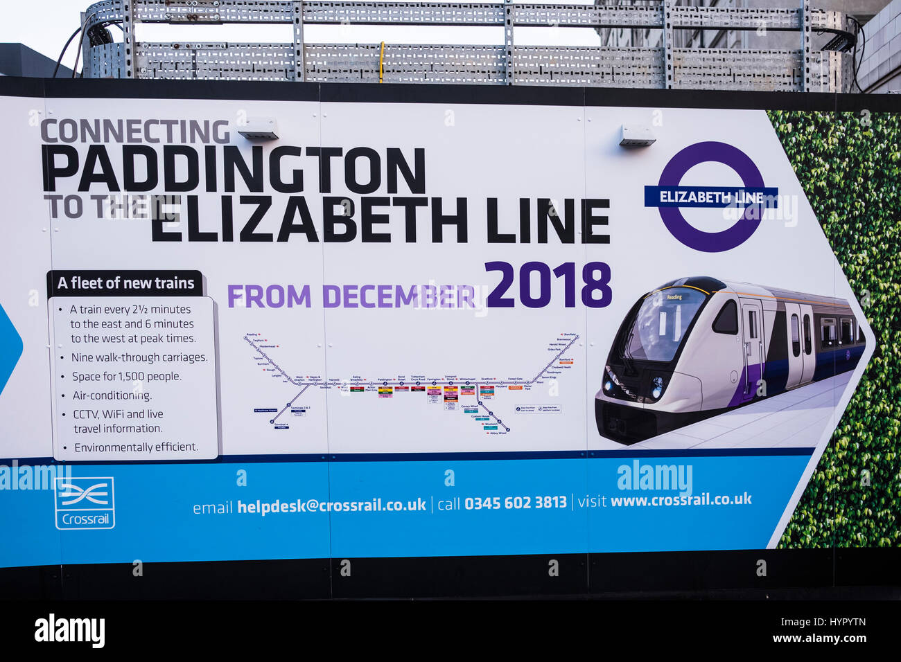 Crossrail paddington station hi-res stock photography and images - Alamy