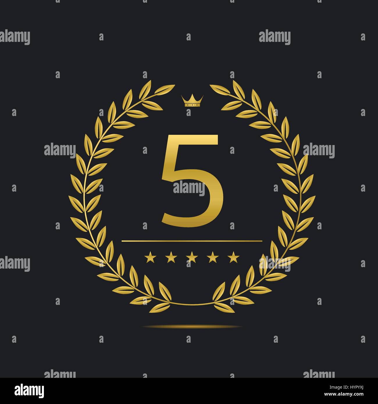 Five stars label Stock Vector Image & Art - Alamy