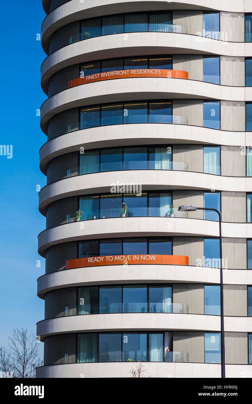 Riverwalk Apartment Buildings, Pimlico, London, England, U.K Stock ...