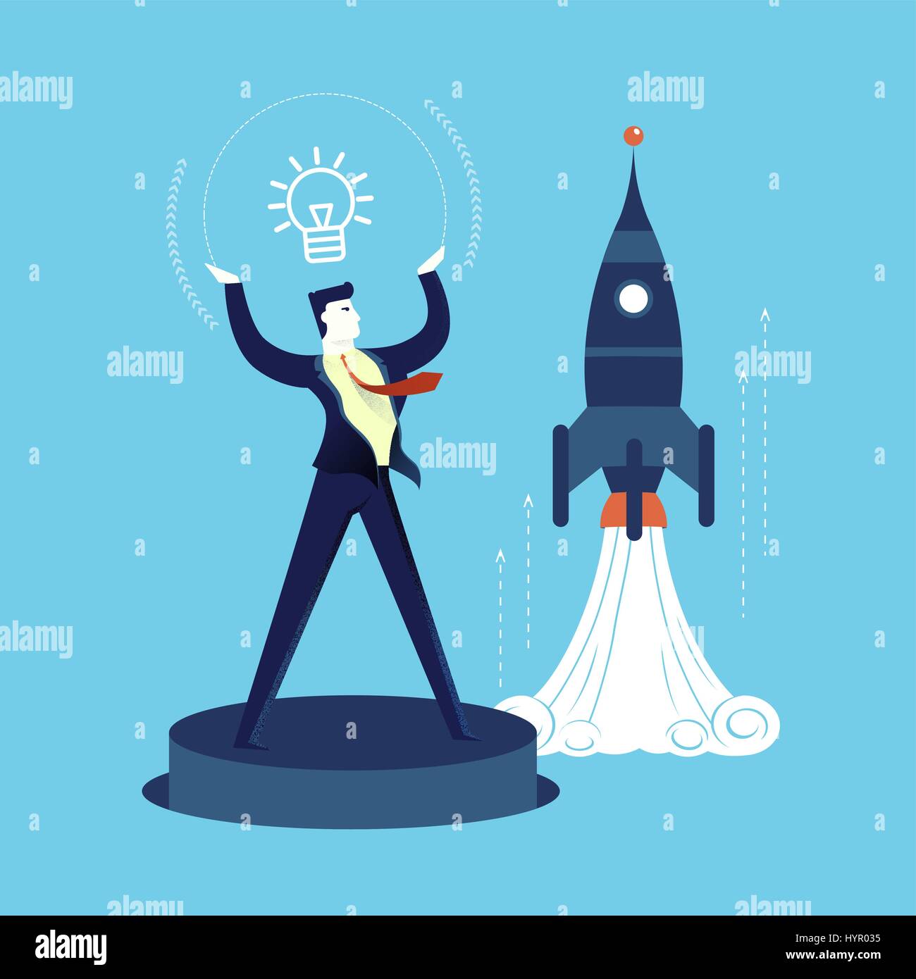 Rocket illustration ve hi-res stock photography and images - Alamy
