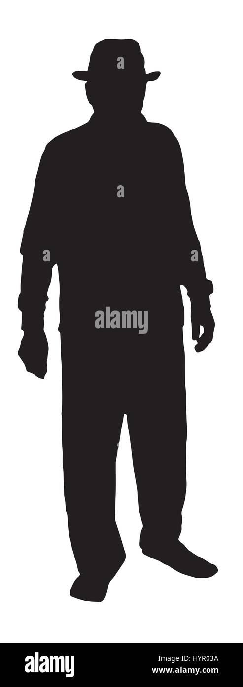 man with hat vector Stock Vector Image & Art - Alamy