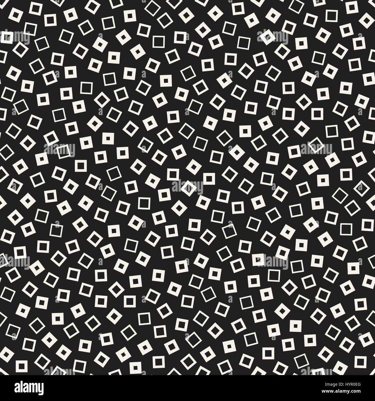 Trendy Texture With Scattered Geometric Shapes. Vector Seamless Pattern ...
