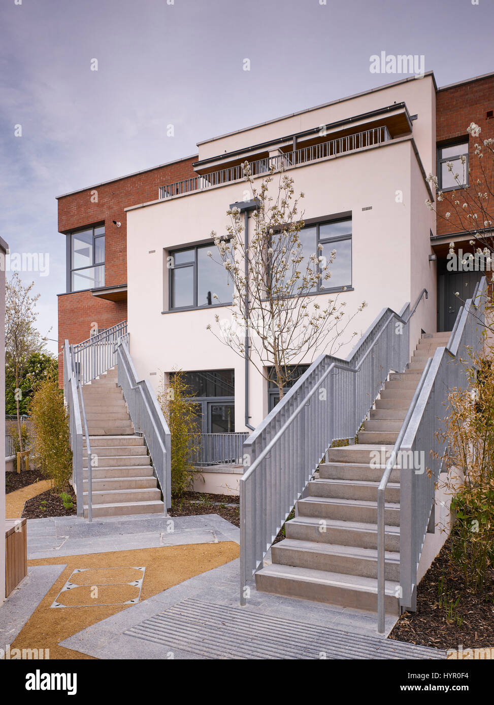 Exterior view of back entrance showing stairs. Rathmines Crescent ...