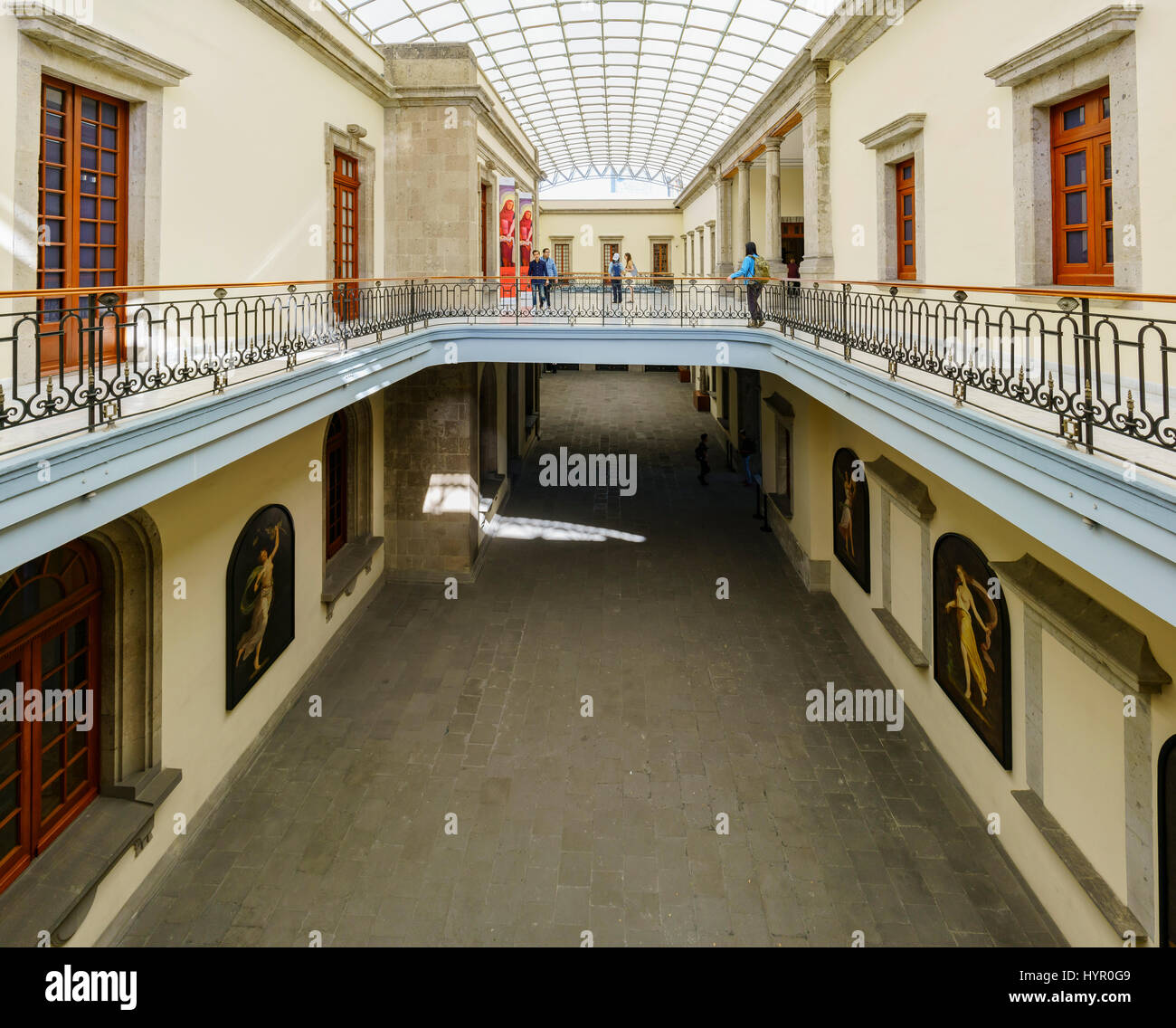 Mexico City, FEB 17: Interior view of the historical castle ...