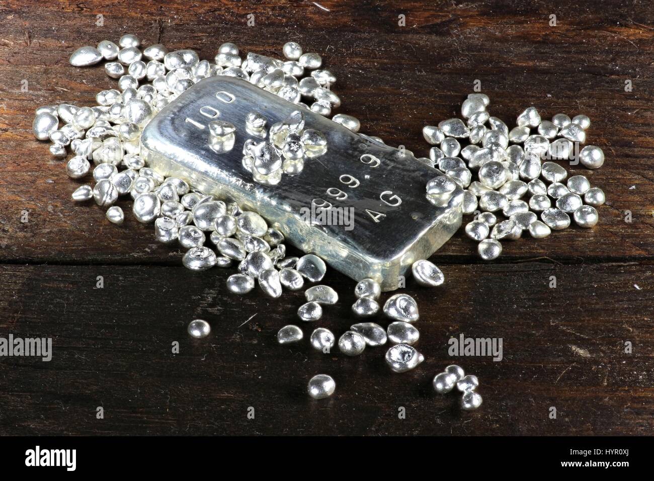 Silver ingot hi-res stock photography and images - Alamy