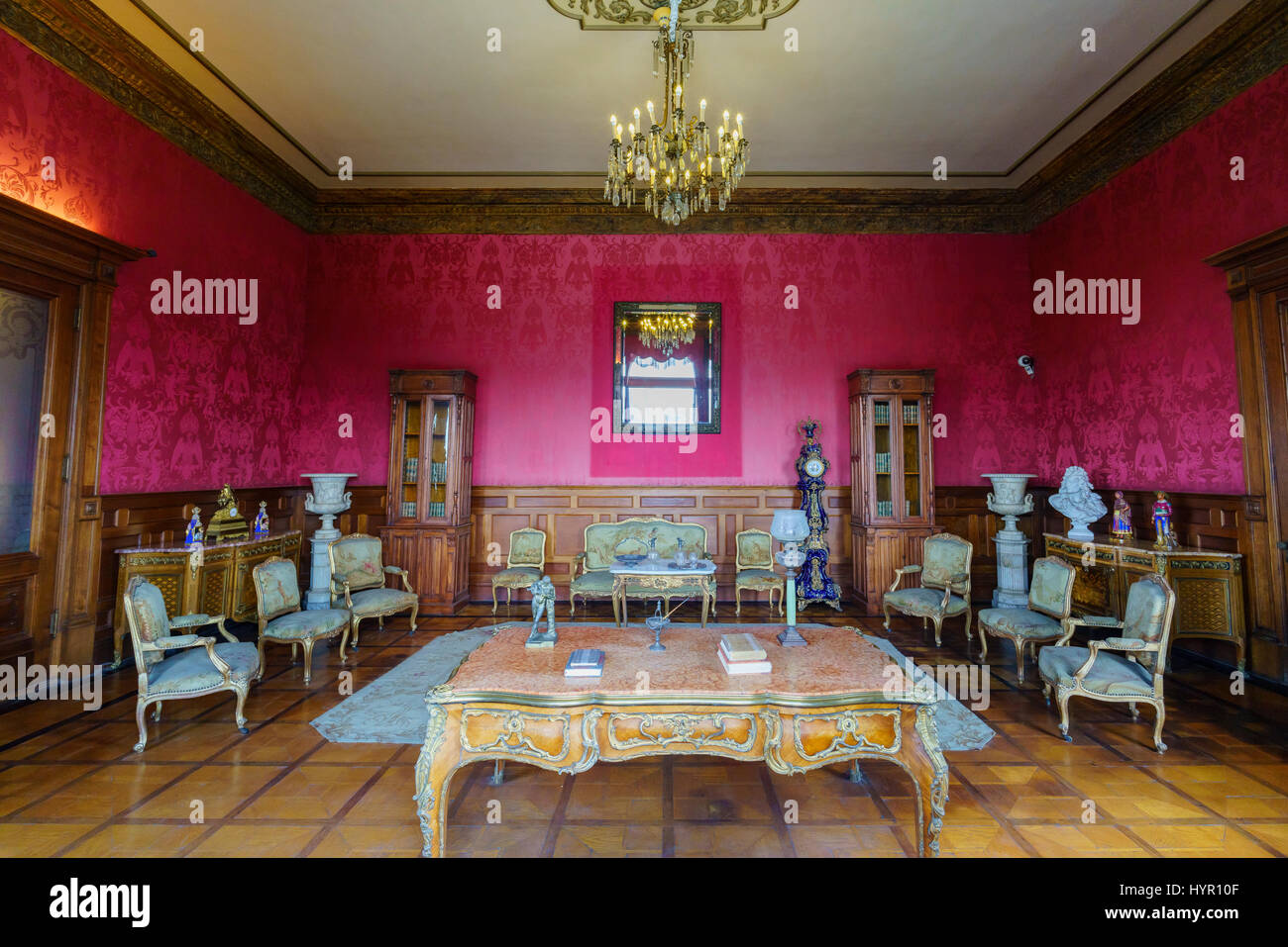 Mexico City, FEB 17: Interior view of the historical castle ...