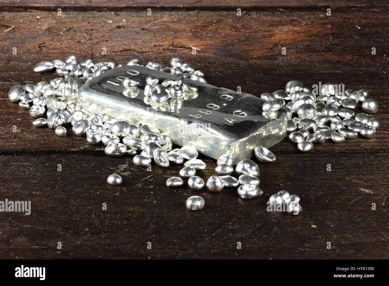 Silver ingot hi-res stock photography and images - Alamy