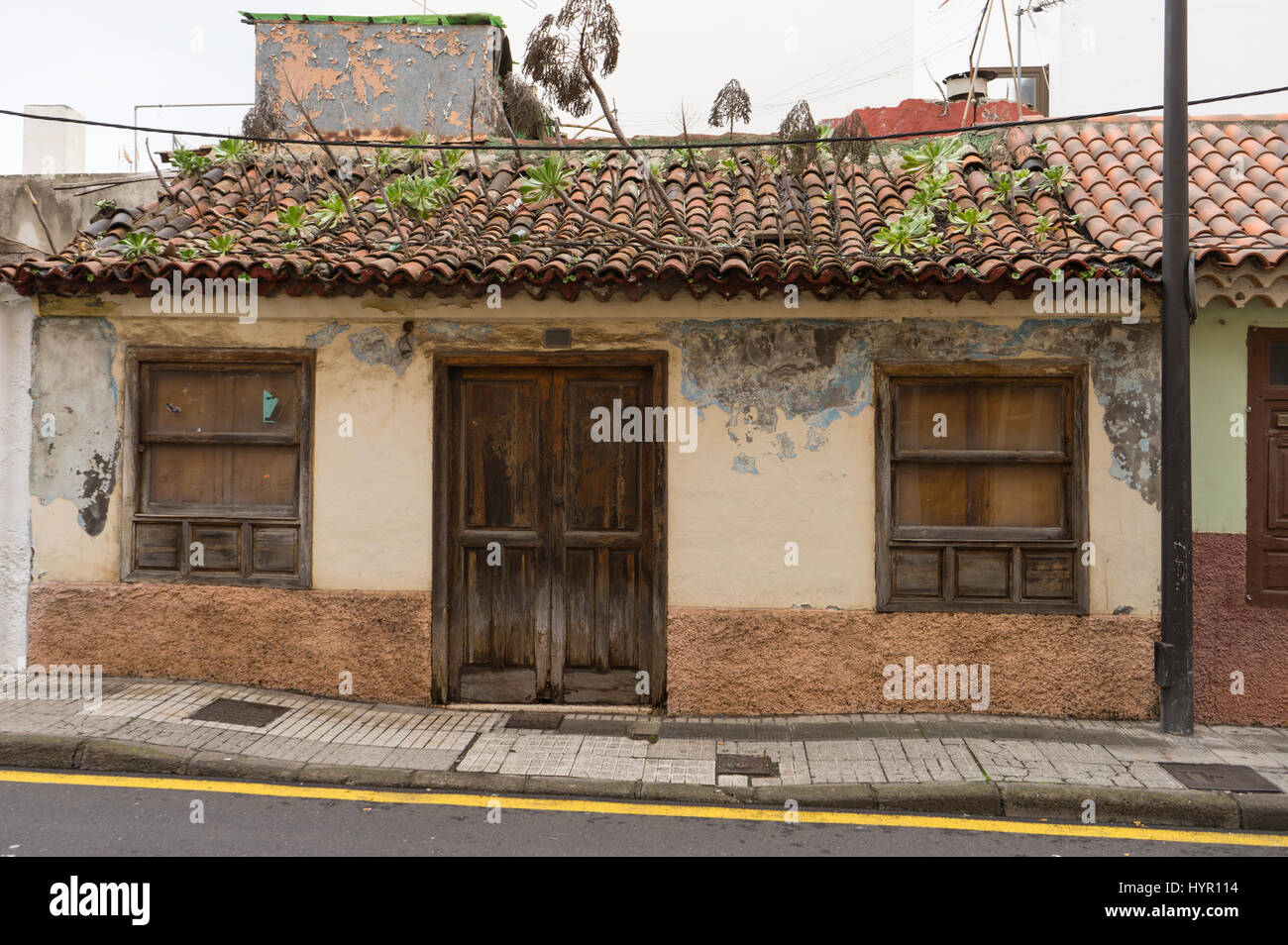 Building facade with plants hi-res stock photography and images - Alamy