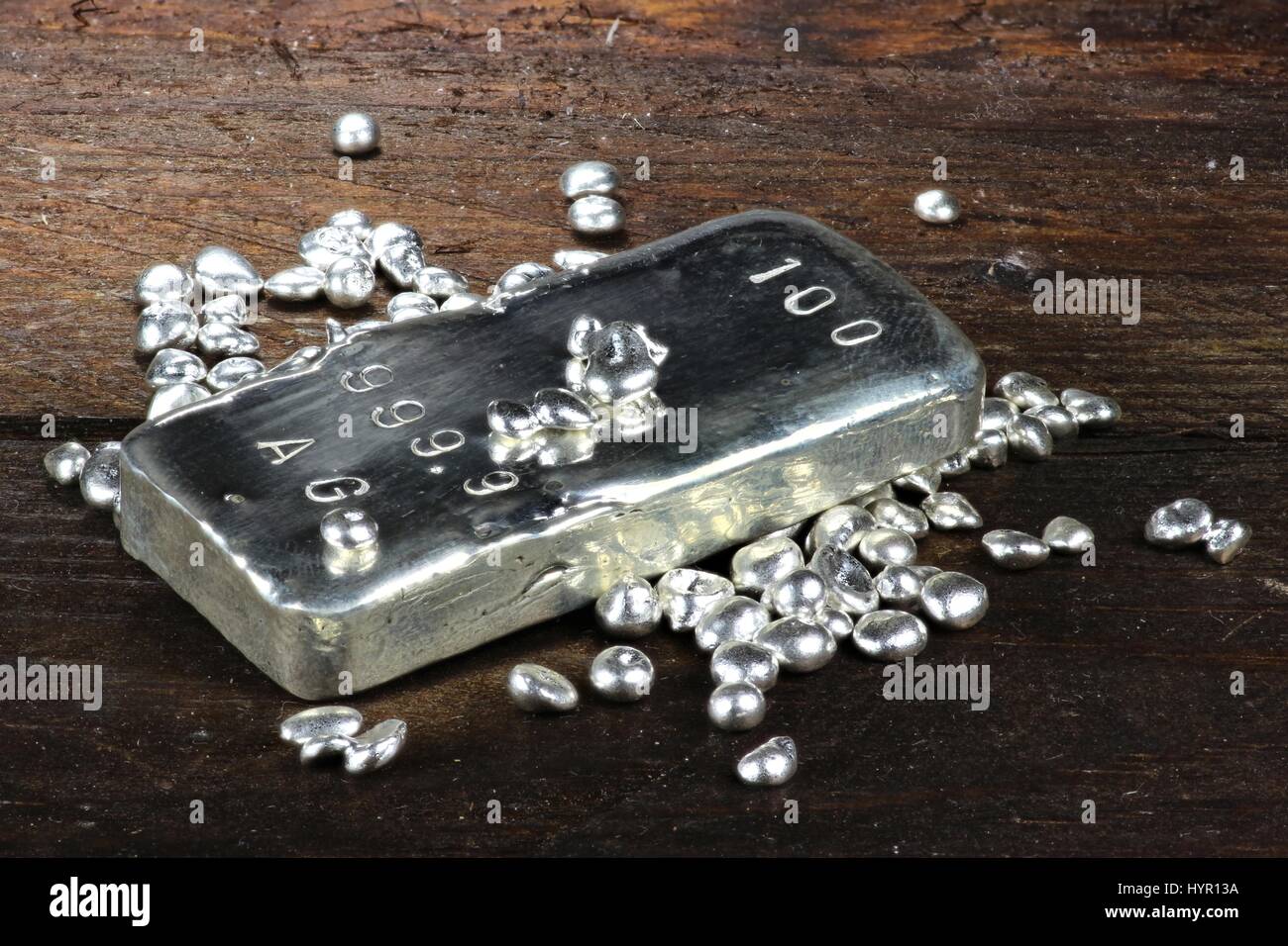 Silver ingot hi-res stock photography and images - Alamy