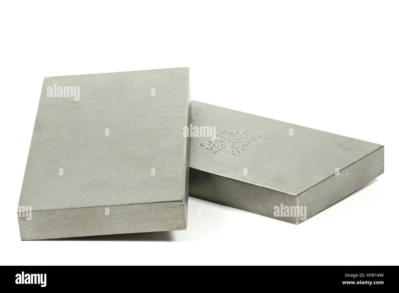 titanium ingots isolated on white background Stock Photo - Alamy