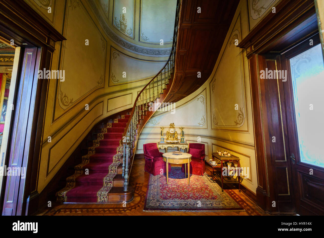 Mexico City, FEB 17: Interior view of the historical castle ...