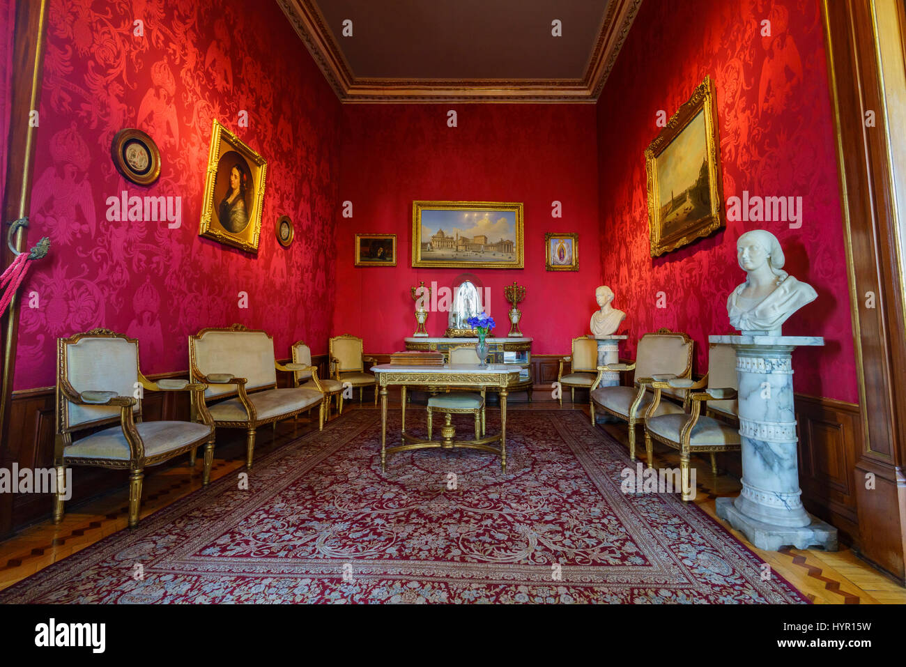 Mexico City, FEB 17: Interior view of the historical castle ...