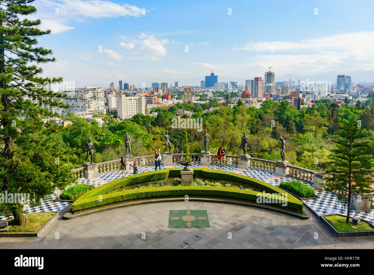 Chapultepec castle aerial hi-res stock photography and images - Alamy