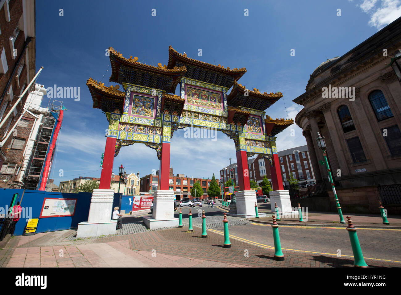 Liverpool's Chinatown Archway on Nelson Street, Liverpool, Merseyside ...