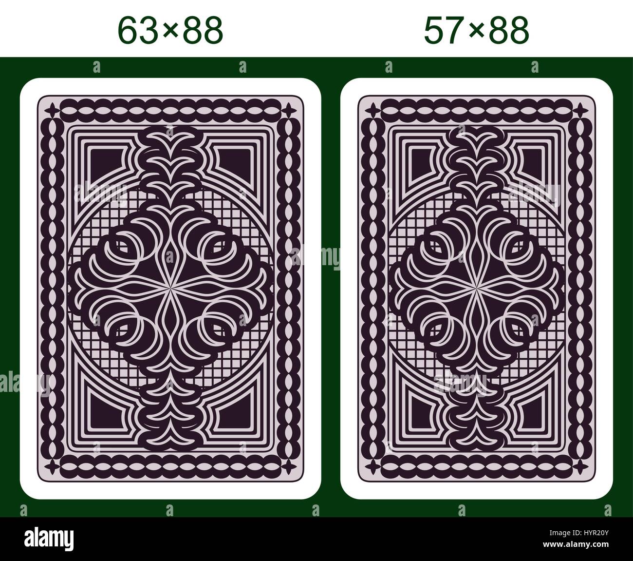 Design playing card back side hi-res stock photography and images - Alamy