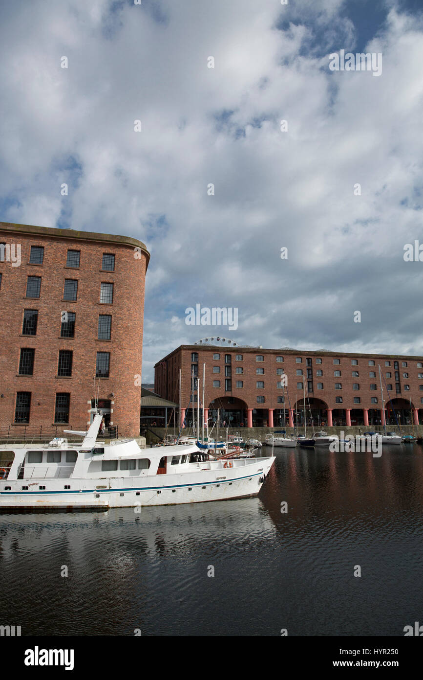 Daytime view of Albert Dock in the cultural quarter of Liverpool. Taken ...