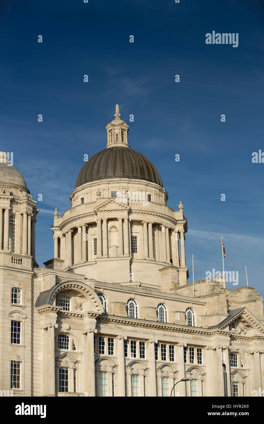 Port of Liverpool Authority Building at Pier Head by the River Mersey ...