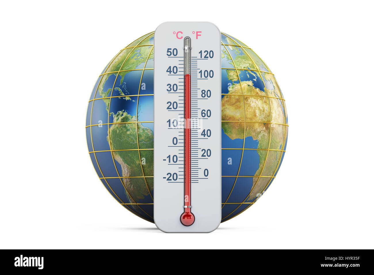 Globe planet earth world thermometer hi-res stock photography and ...