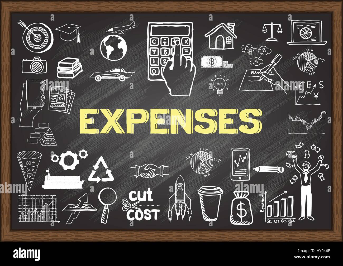 Annual report write on Stock Vector Images - Alamy