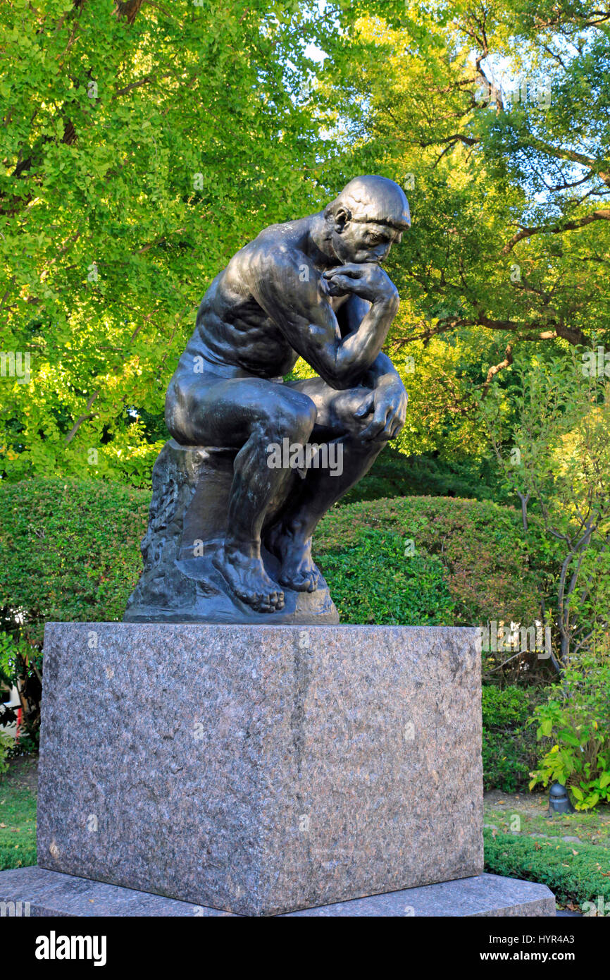 Rodin's "The Thinker" at National Museum of Western Art Ueno Park Taito ...