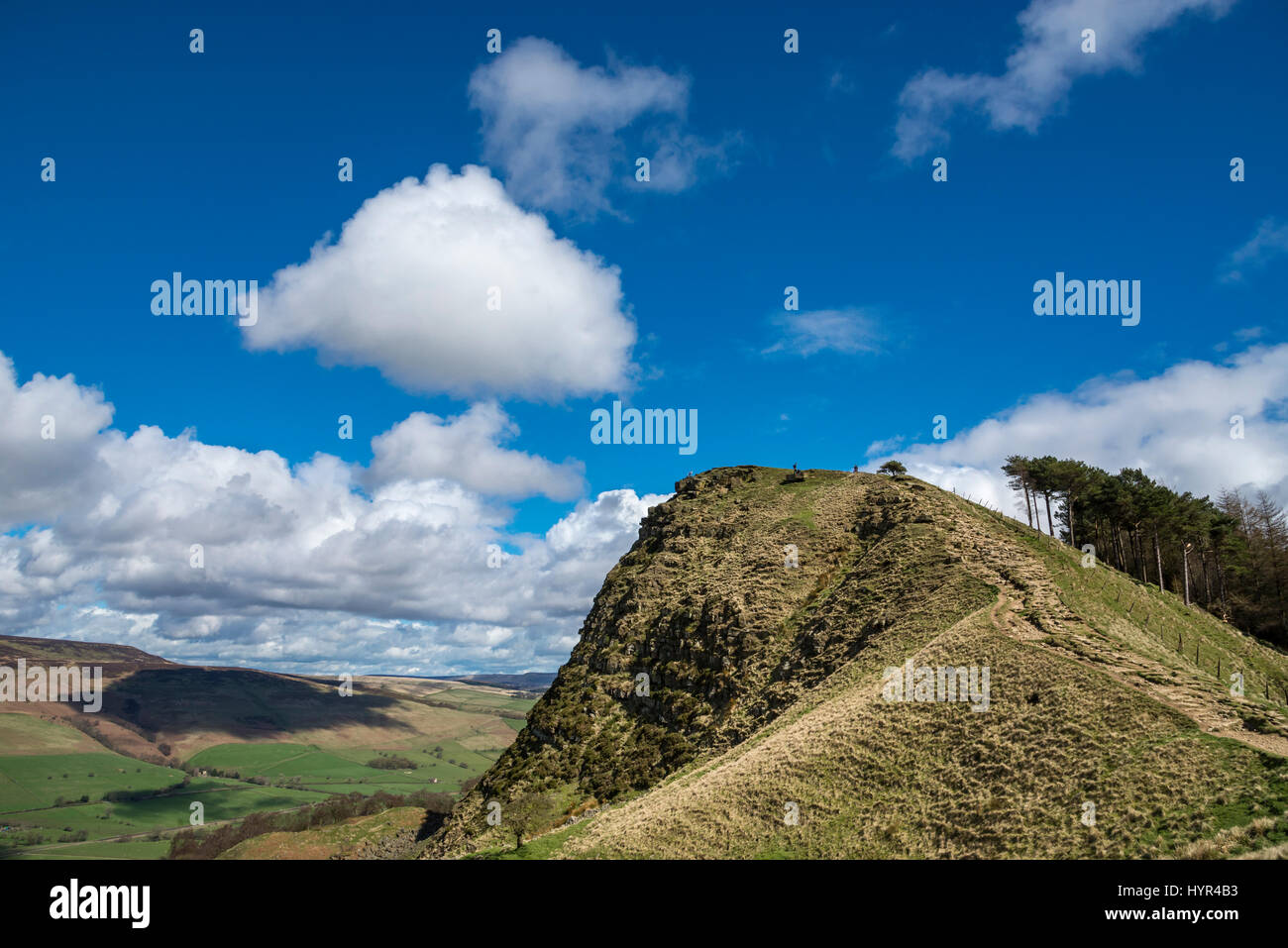 Back Tor near Castleton in the Peak District, Derbyshire, England. A ...