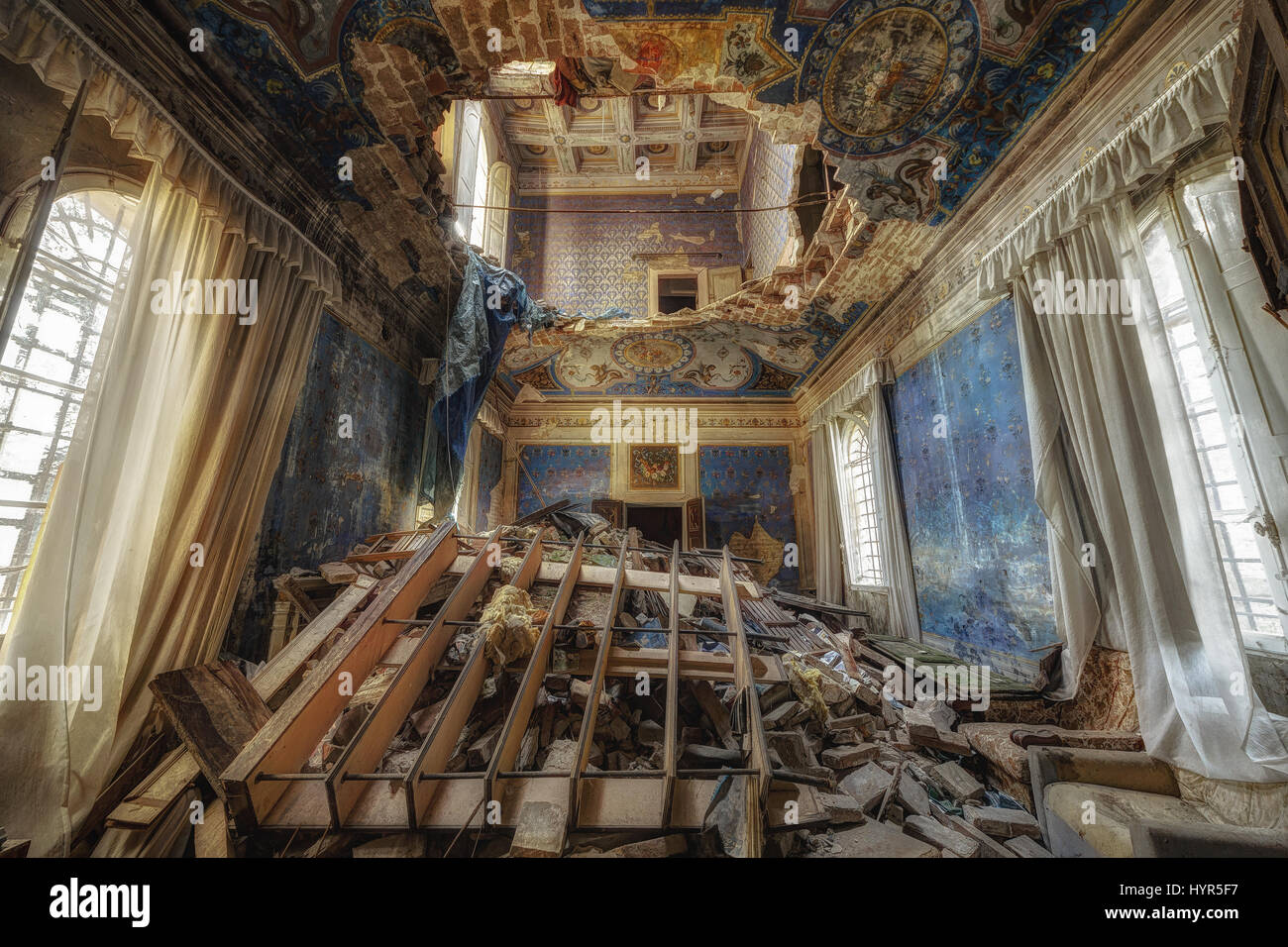 A collapsing ballroom. SPOOKY images of what could be the most ...