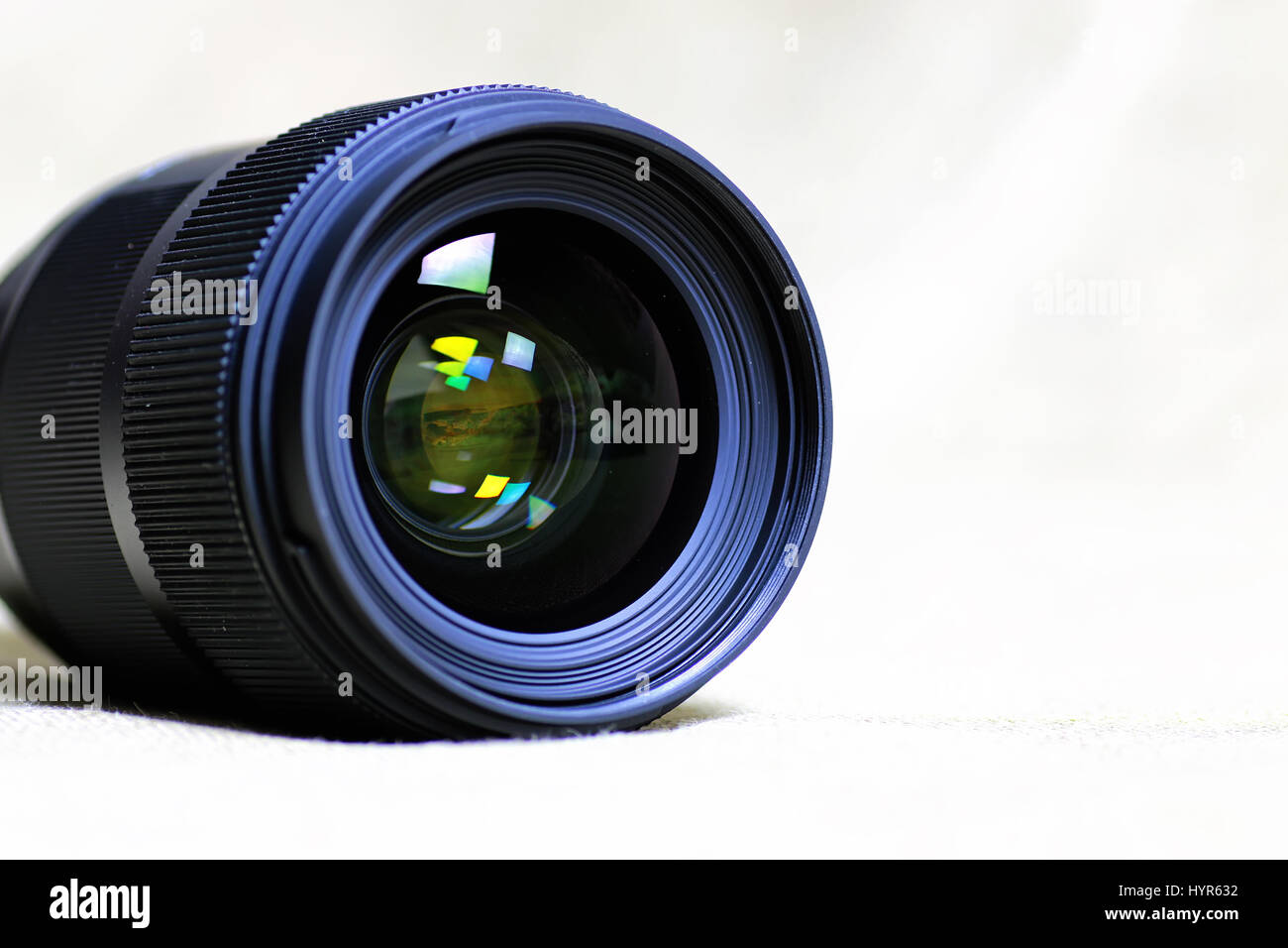 background of lens flare object Stock Photo - Alamy