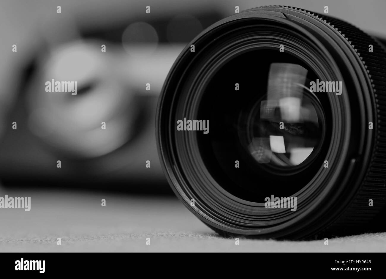 Lens flare circle Black and White Stock Photos & Images - Alamy