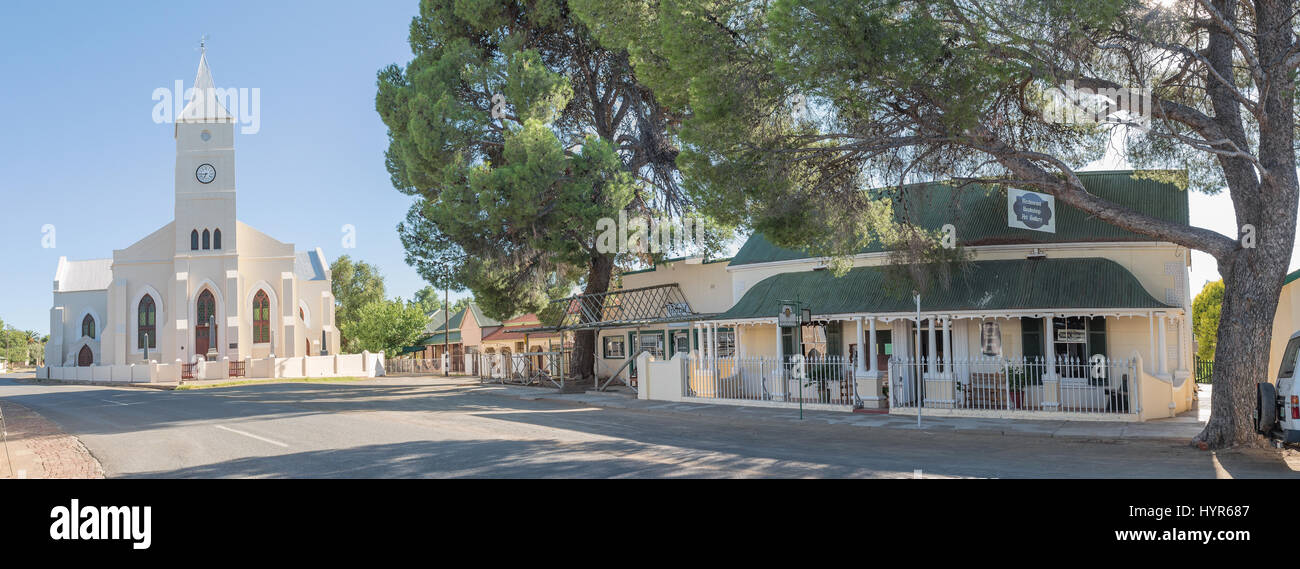 PHILIPPOLIS, SOUTH AFRICA - MARCH 21, 2017: A panoramic street scene ...