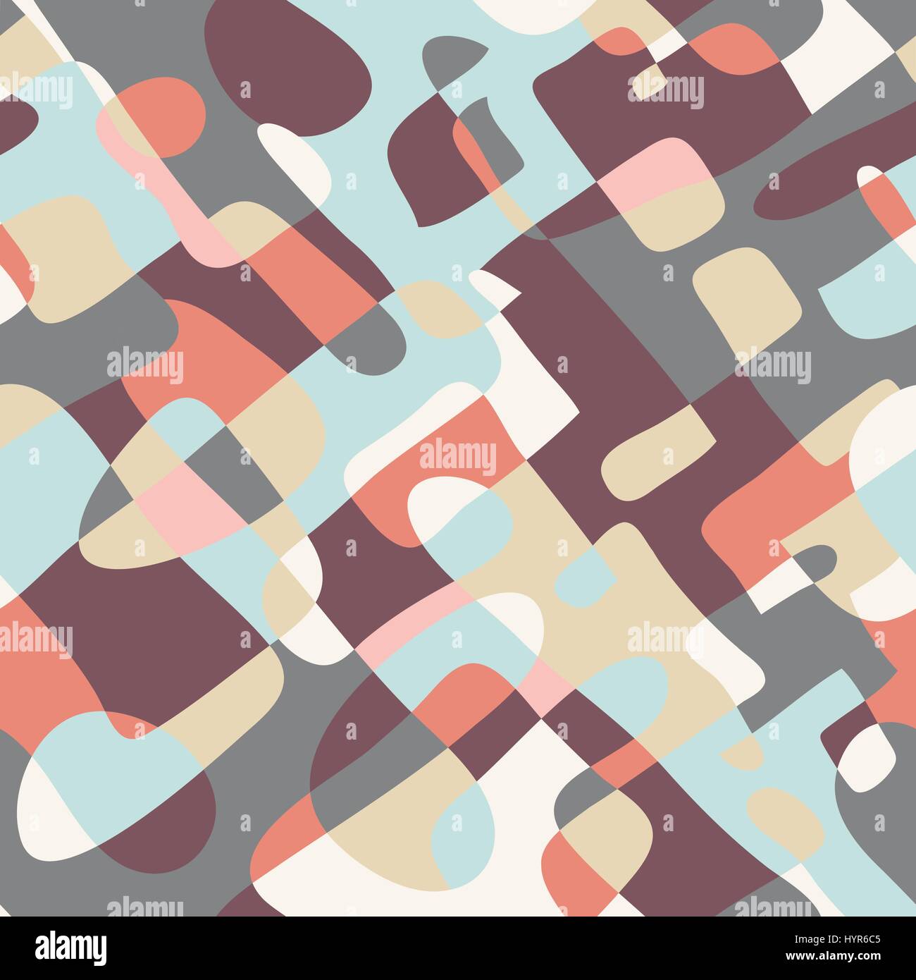 seamless retro style colored vector pattern design Stock Vector Image ...