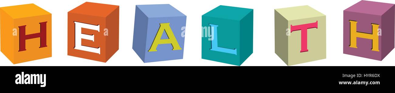 green backround Vector illustration of a health box Stock Vector Image ...