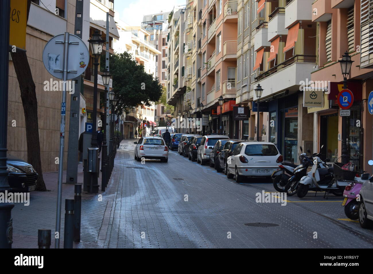 Street in Palma de Mallorca Stock Photo - Alamy