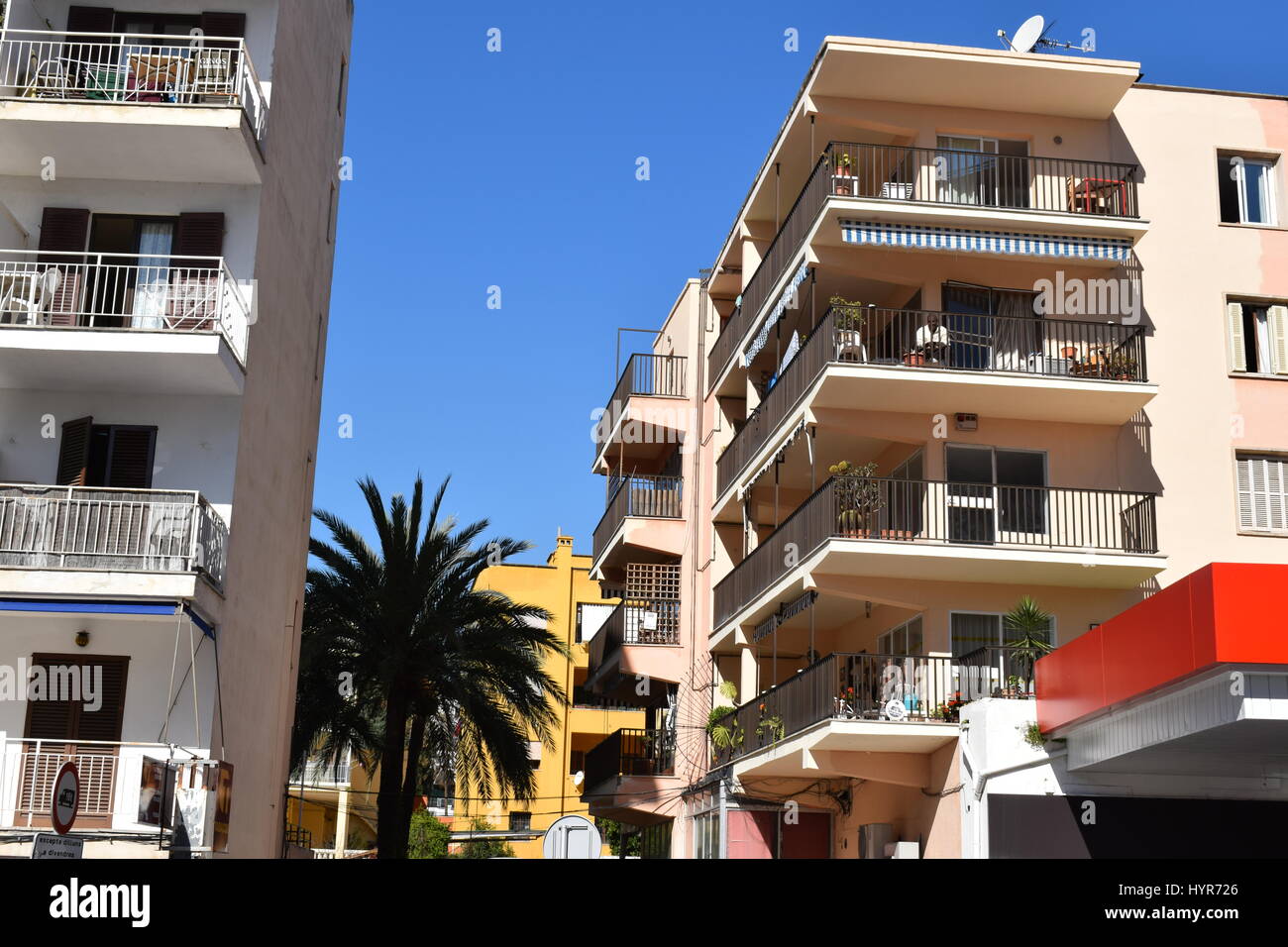Stunning buildings in Palma De Mallorca Stock Photo - Alamy