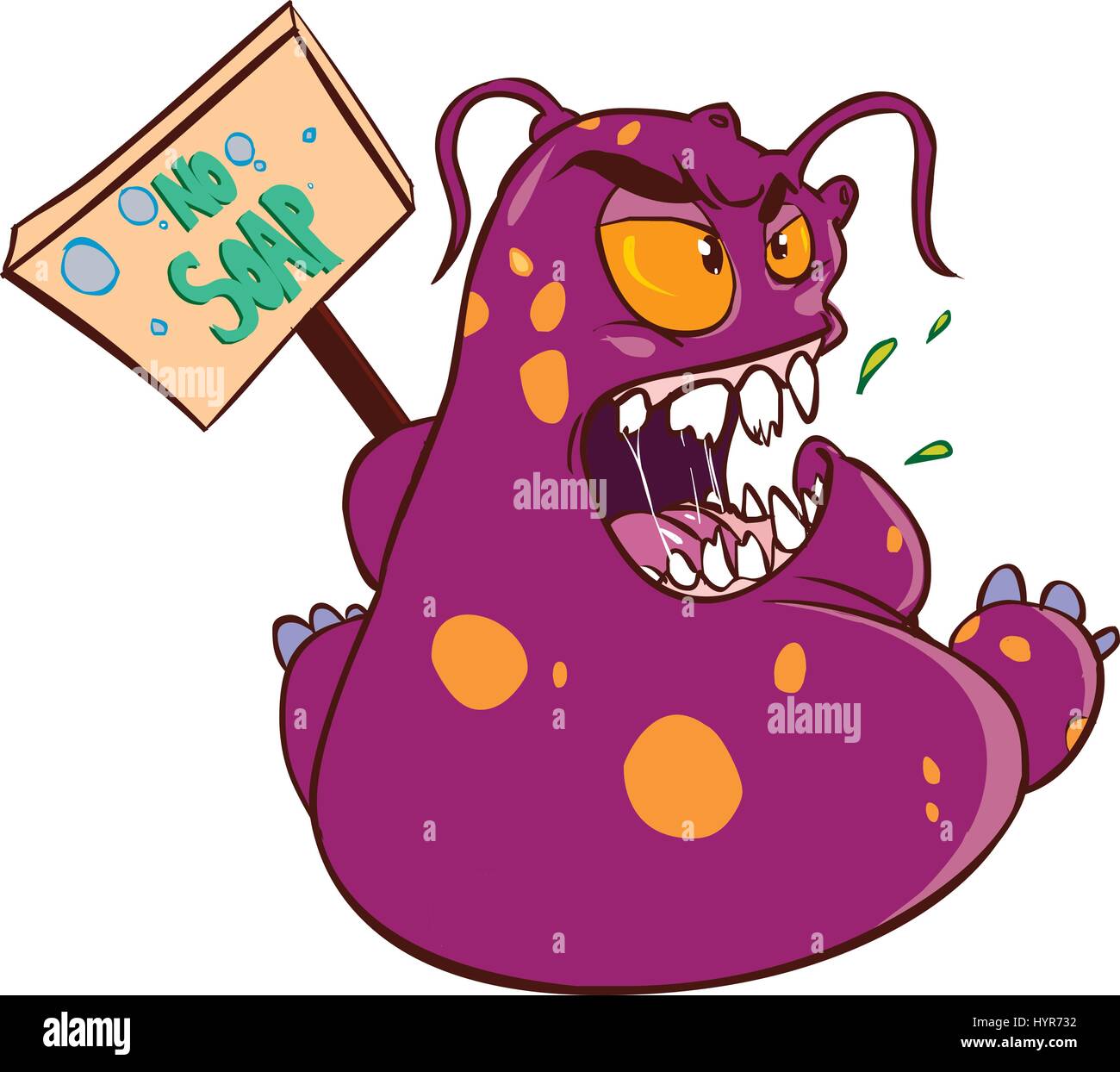 white background vector illustration of a germ Stock Vector Image & Art ...