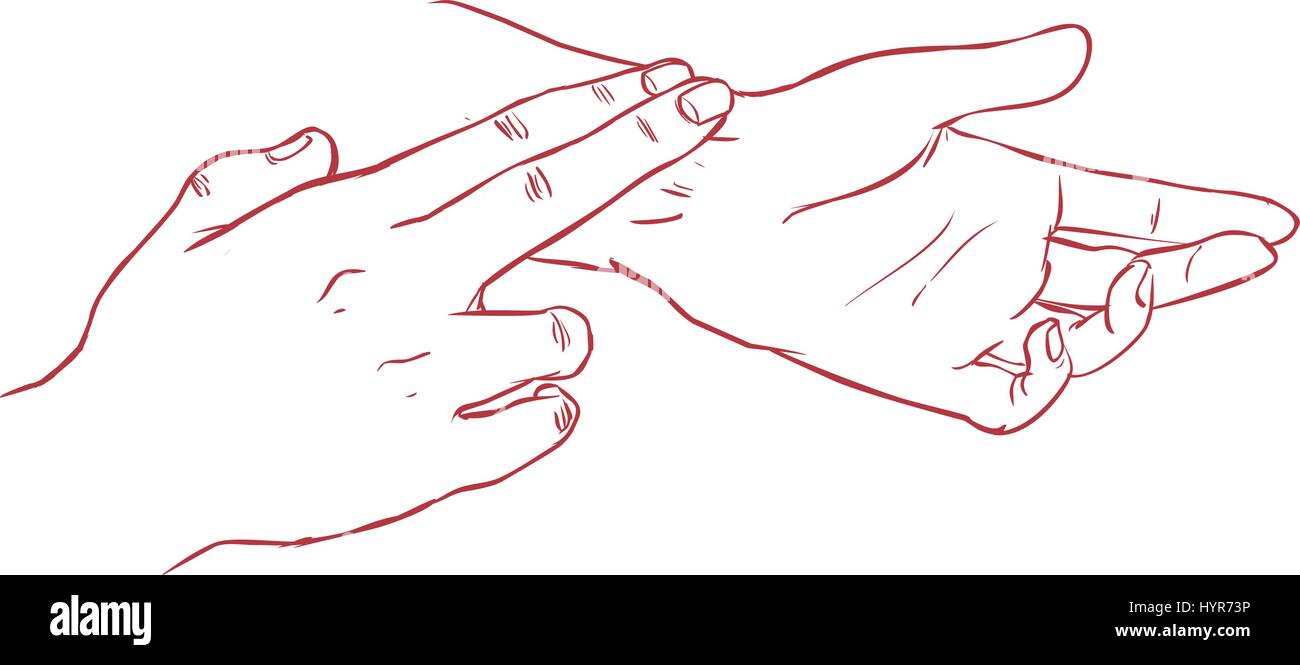 white backgroundvector illustration of a pulse measurement Stock Vector ...