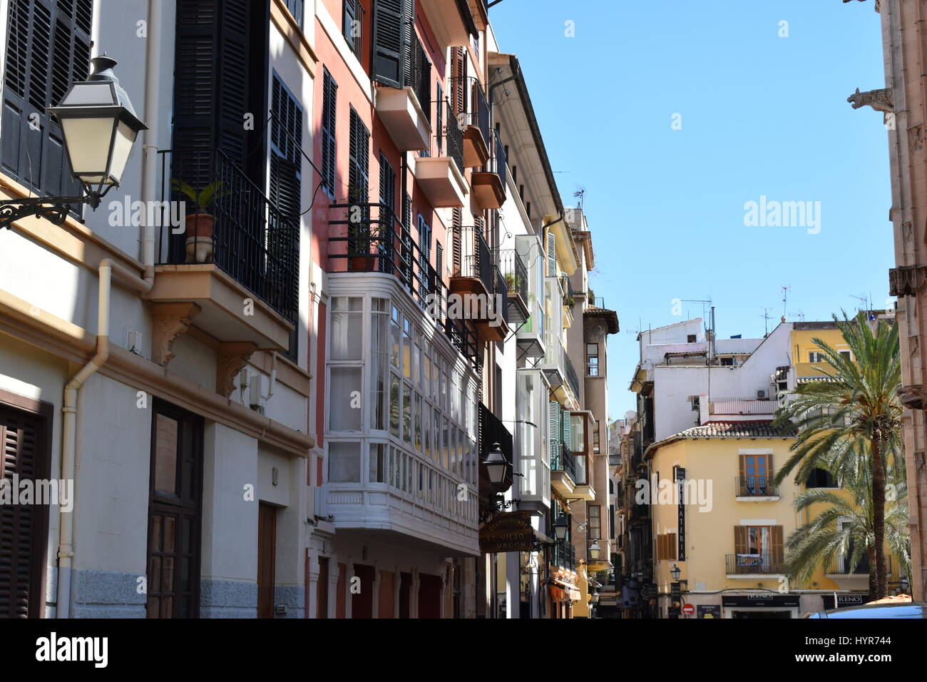 Stunning buildings in Palma De Mallorca Stock Photo - Alamy