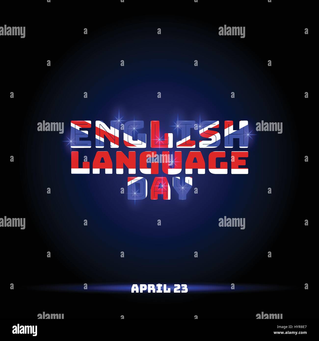 English Language Day vector illustration Stock Vector Image & Art - Alamy