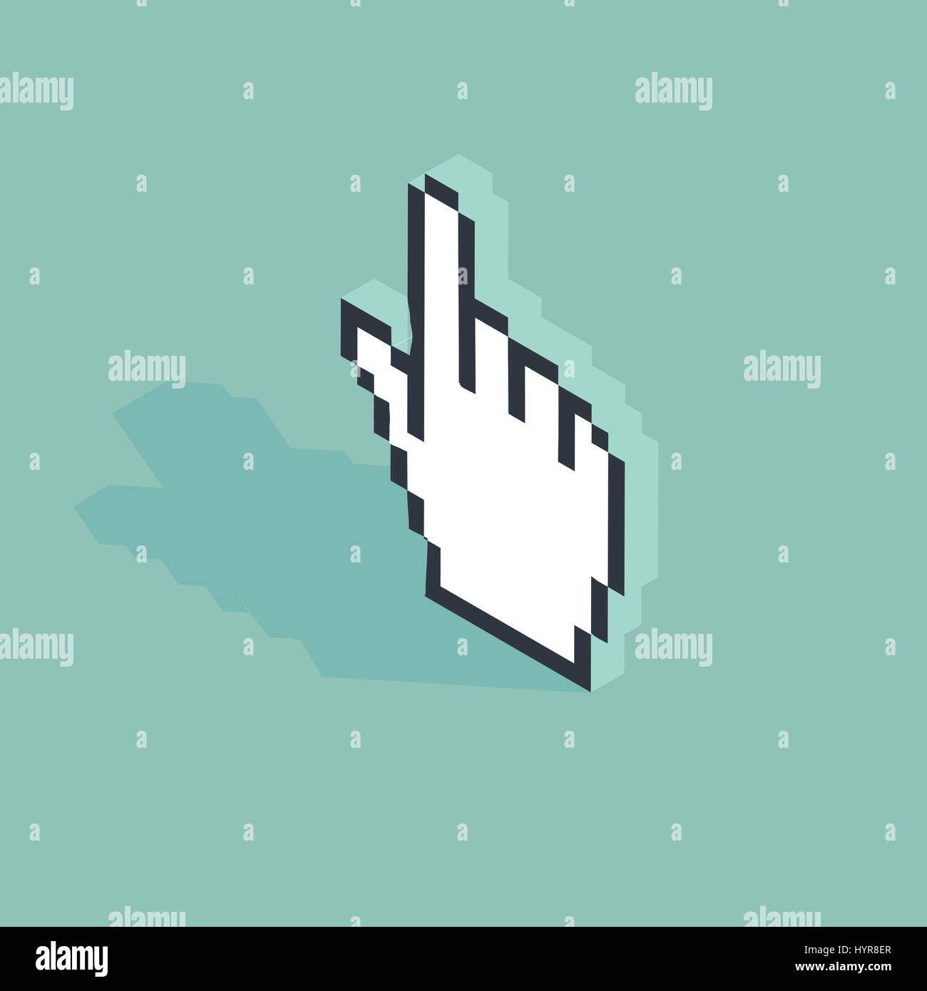 3d isometric vector hand hi-res stock photography and images - Alamy