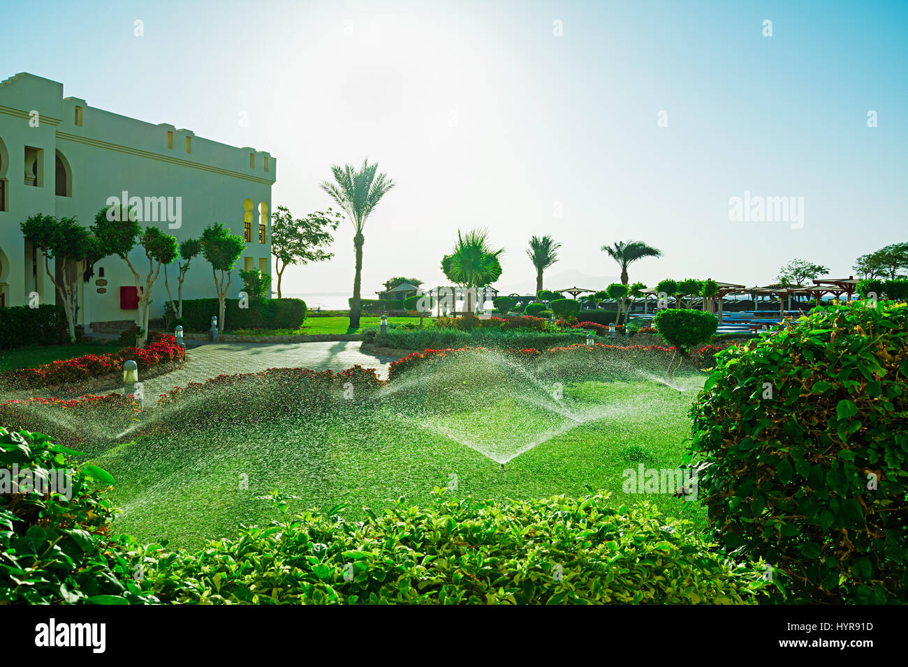 Arabic style villa luxury hotel hi-res stock photography and images - Alamy