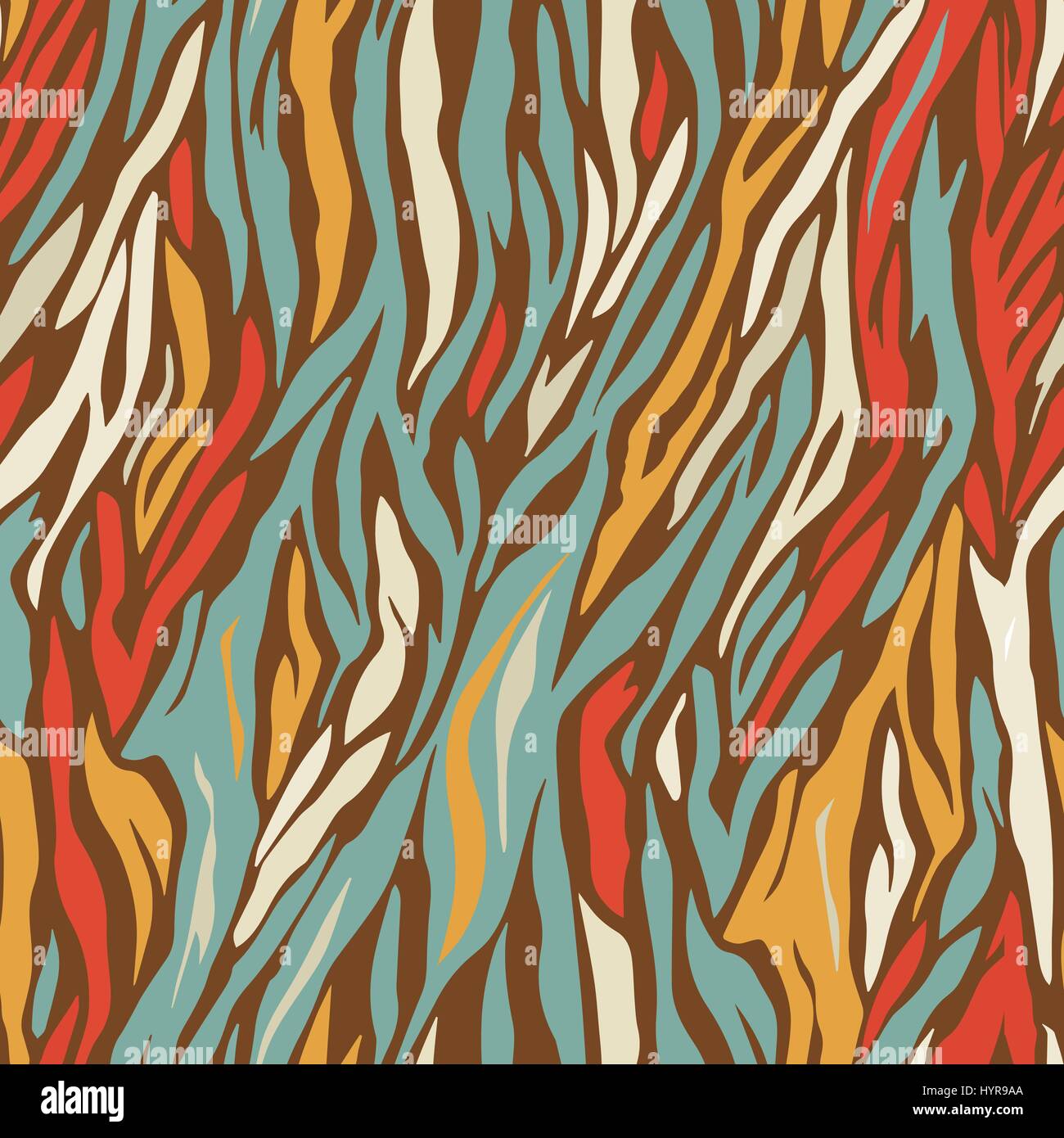 colored vector geometric seamless zebra pattern design Stock Vector ...