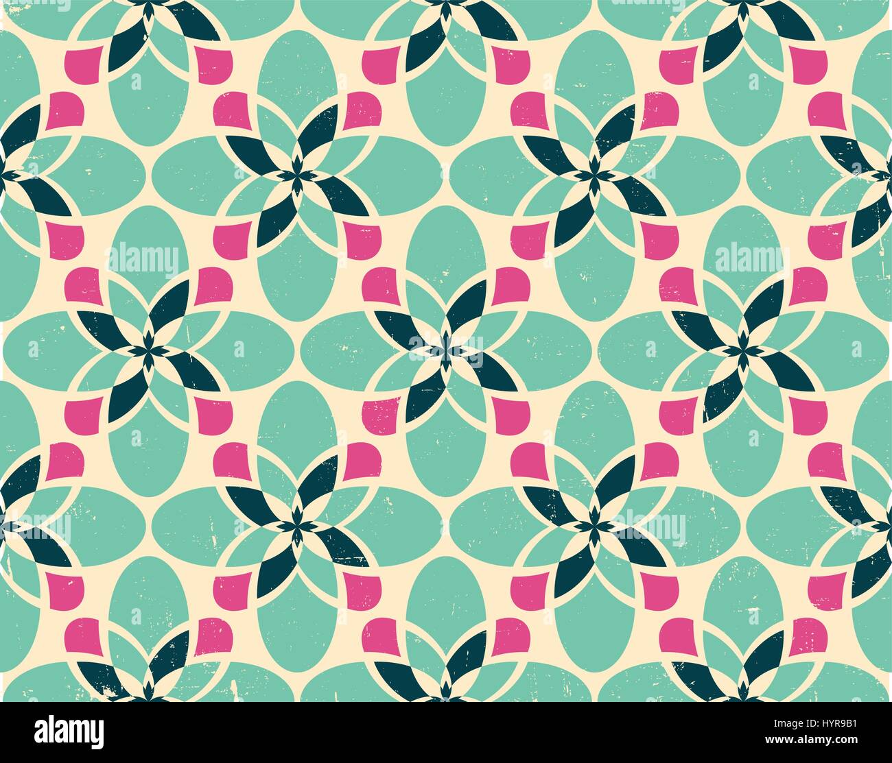Vector Colorful abstract retro seamless geometric pattern Stock Vector ...