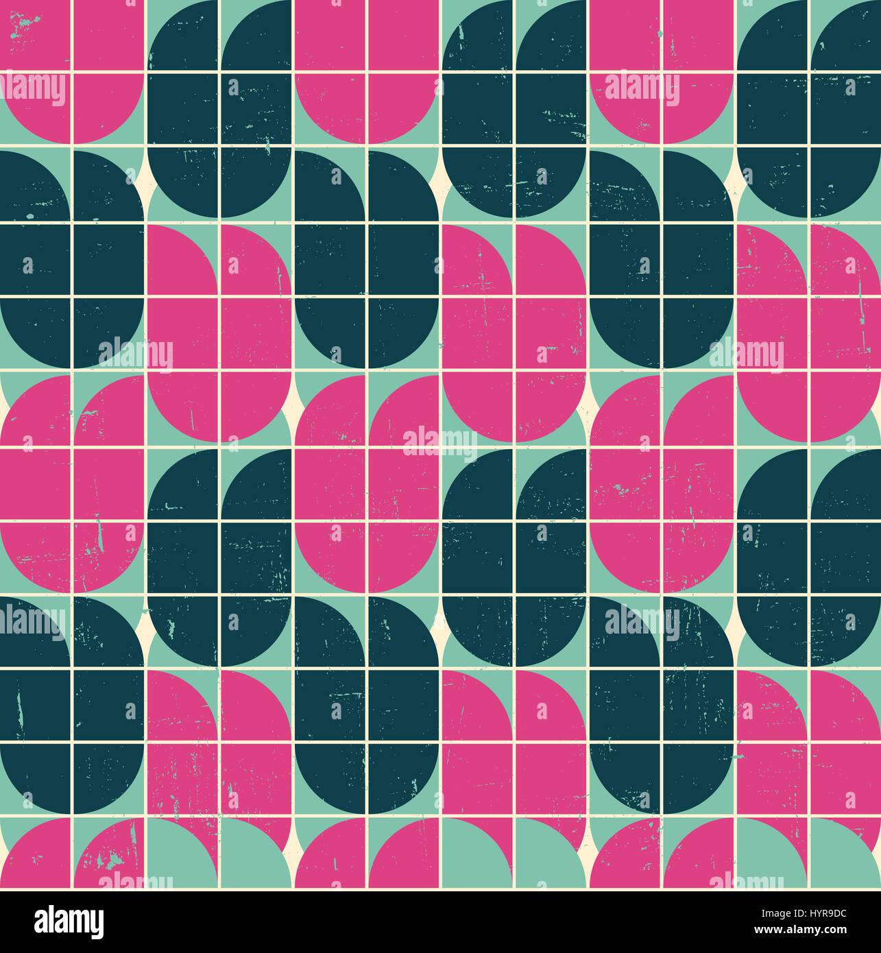 Vector Colorful abstract retro seamless geometric pattern Stock Vector ...