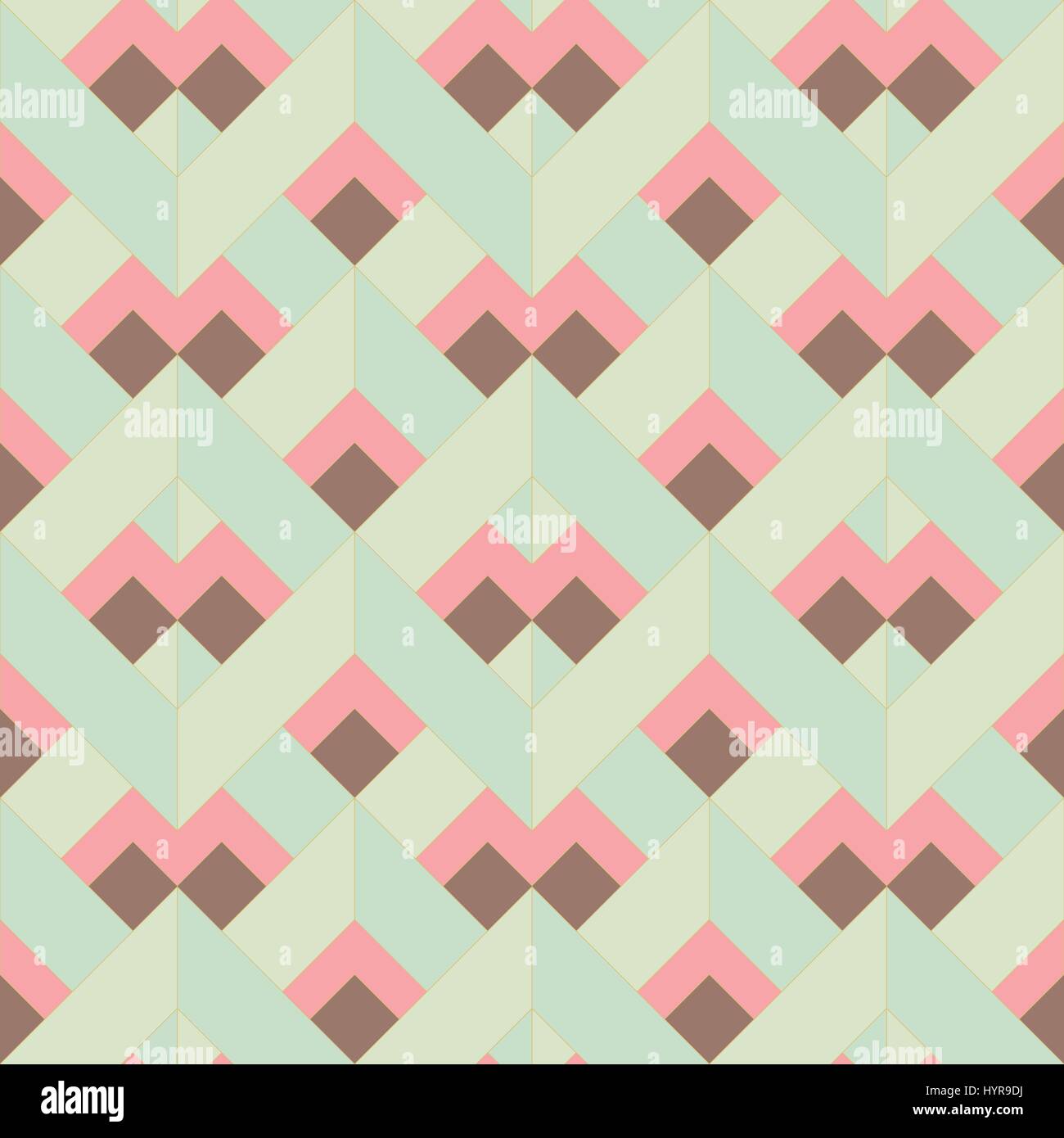 Vector Colorful abstract retro seamless geometric pattern Stock Vector ...