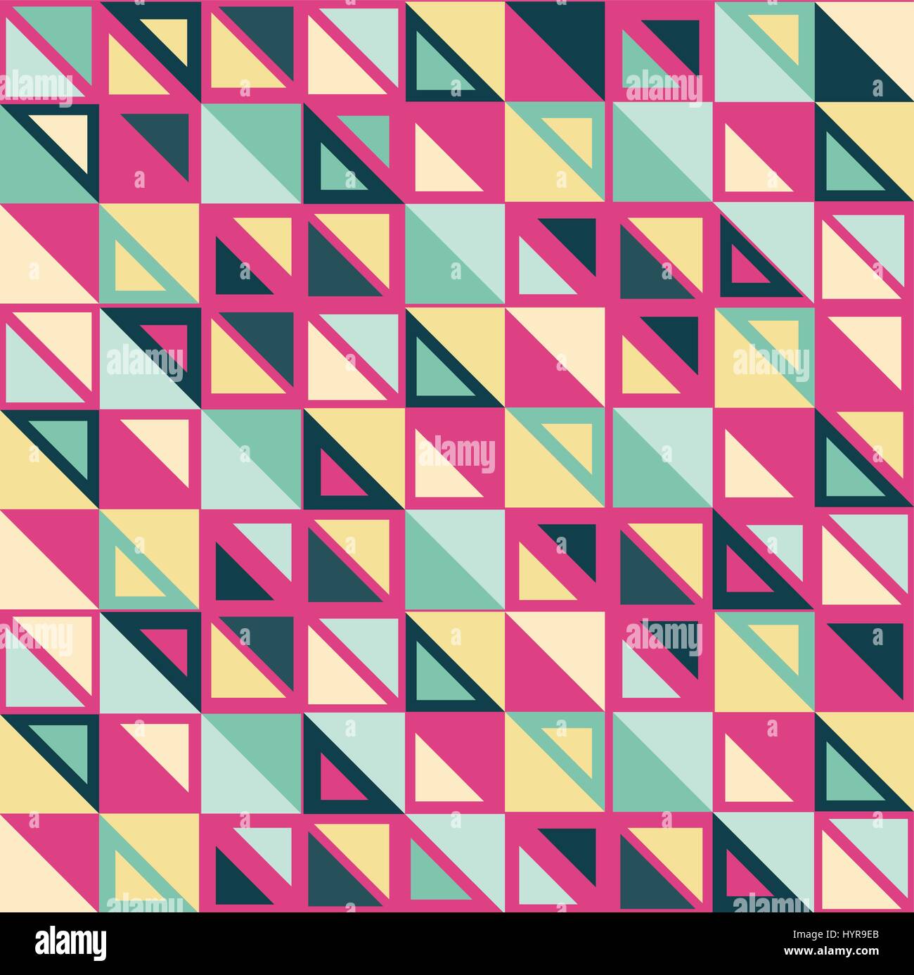 Vector Colorful abstract retro seamless geometric pattern Stock Vector Image & Art - Alamy