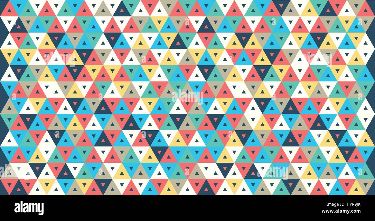 Vector Seamless Geometric Abstract Triangle Pattern Background Stock