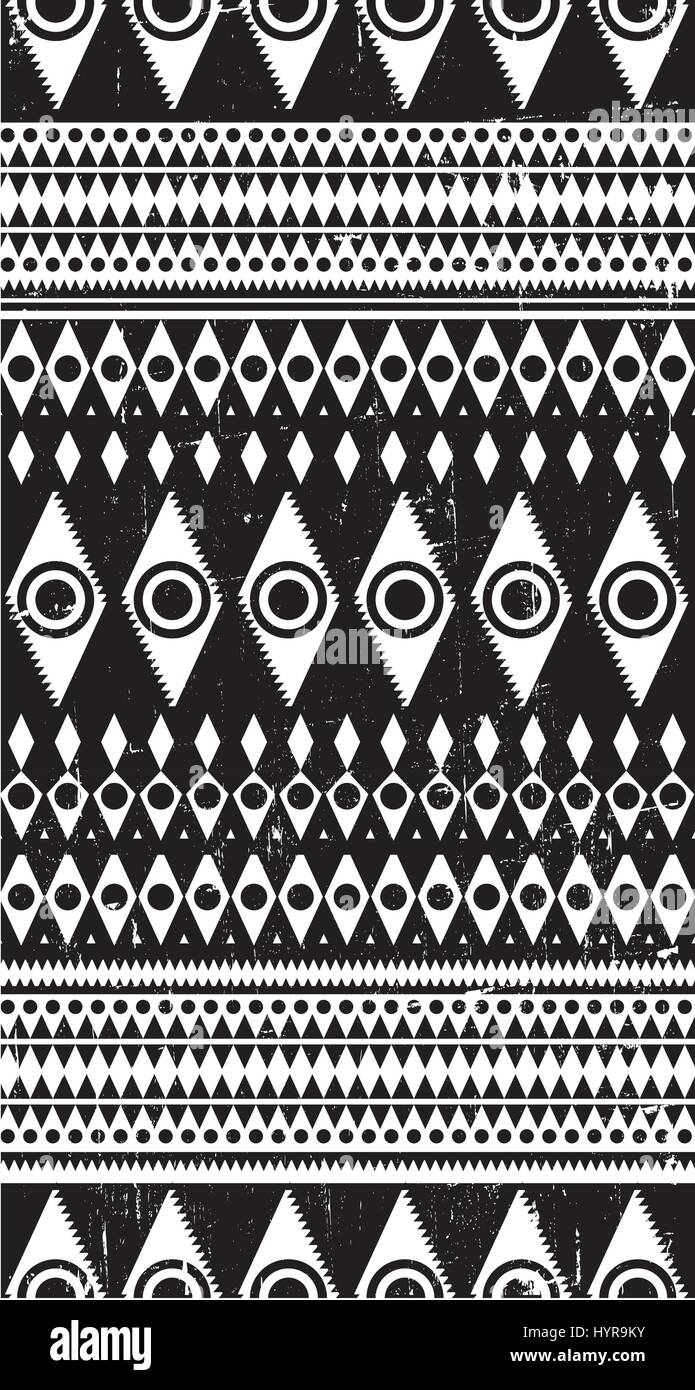 Tribal Ethnic textile decorative aged distressed ornamental striped ...