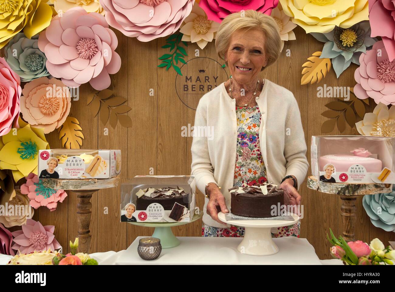 Mary Berry during an afternoon tea for the launch of her line of ready ...