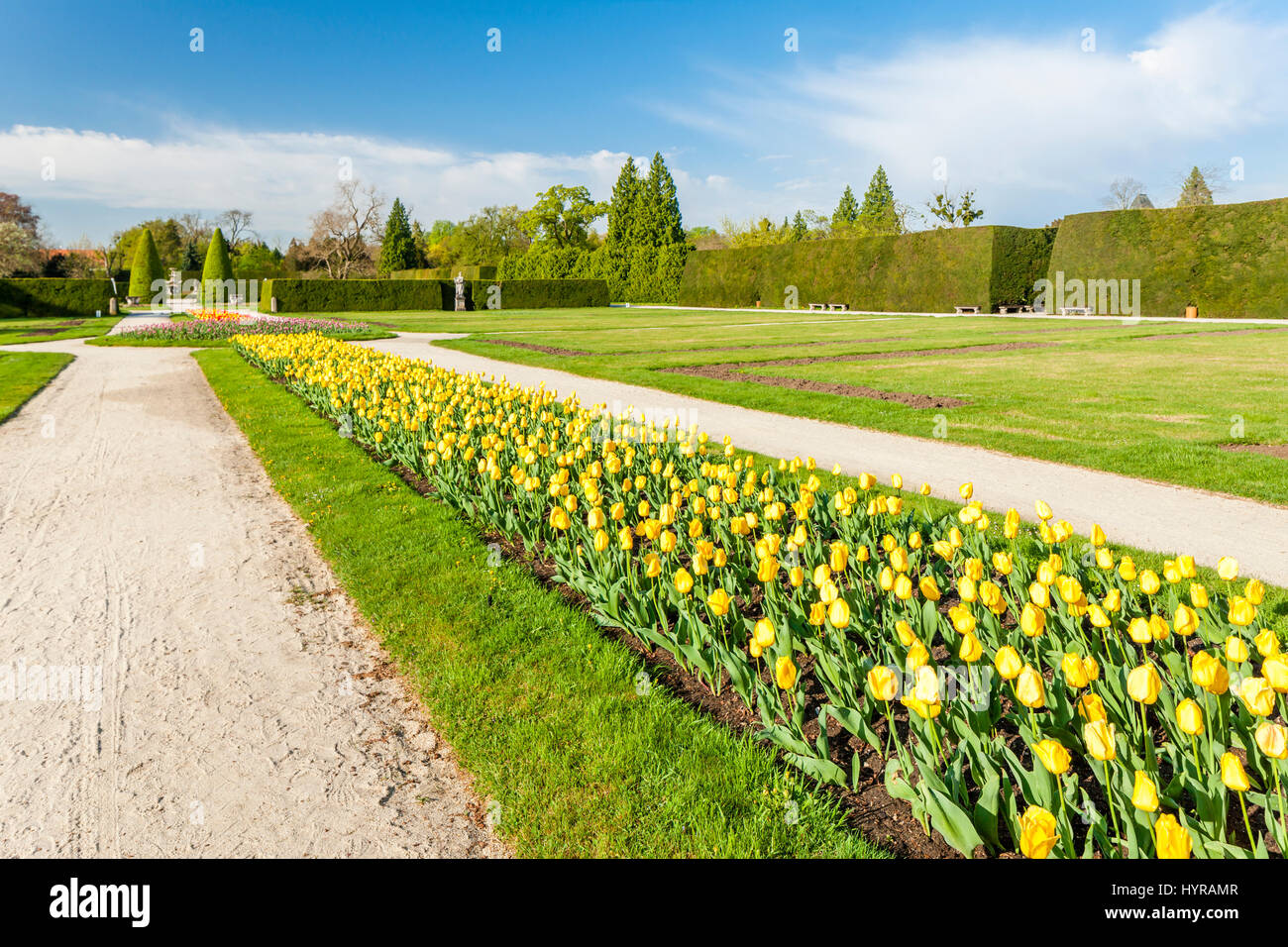 garden of Lednice Palace, Czech Republic Stock Photo - Alamy
