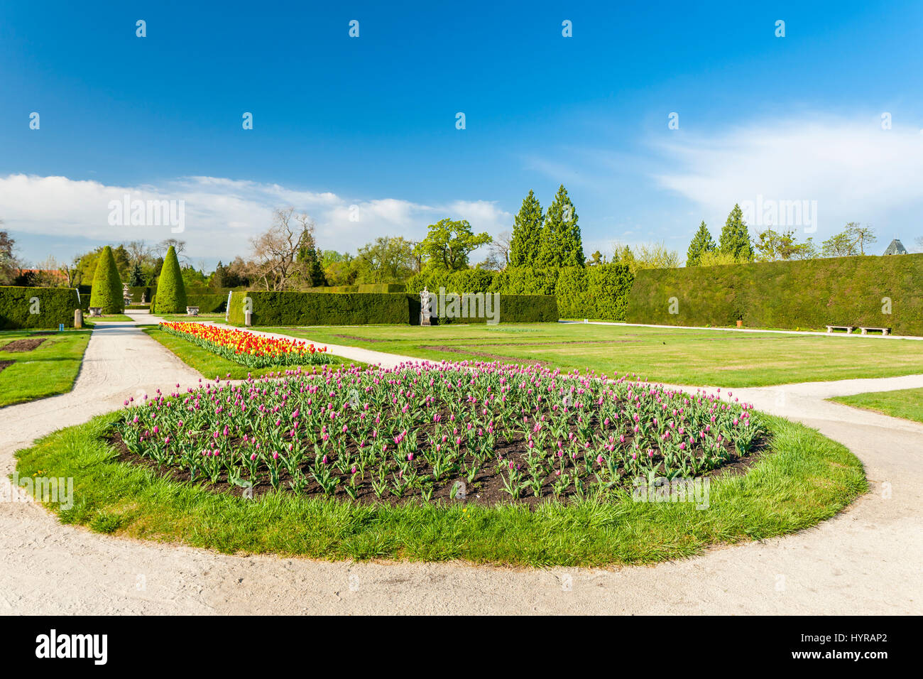 garden of Lednice Palace, Czech Republic Stock Photo - Alamy