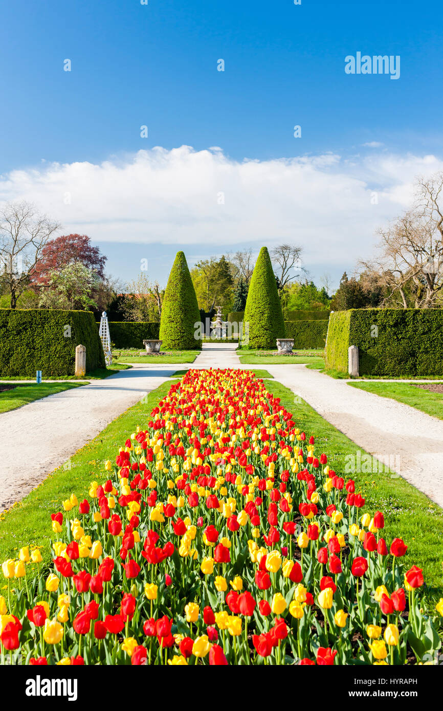 garden of Lednice Palace, Czech Republic Stock Photo - Alamy